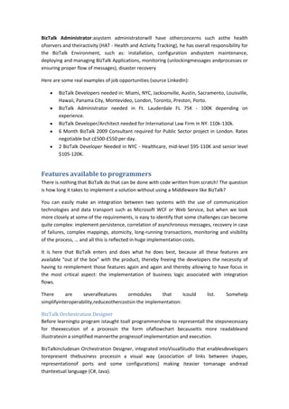 Microsoft BizTalk server seen by the programmer’s eyes | PDF