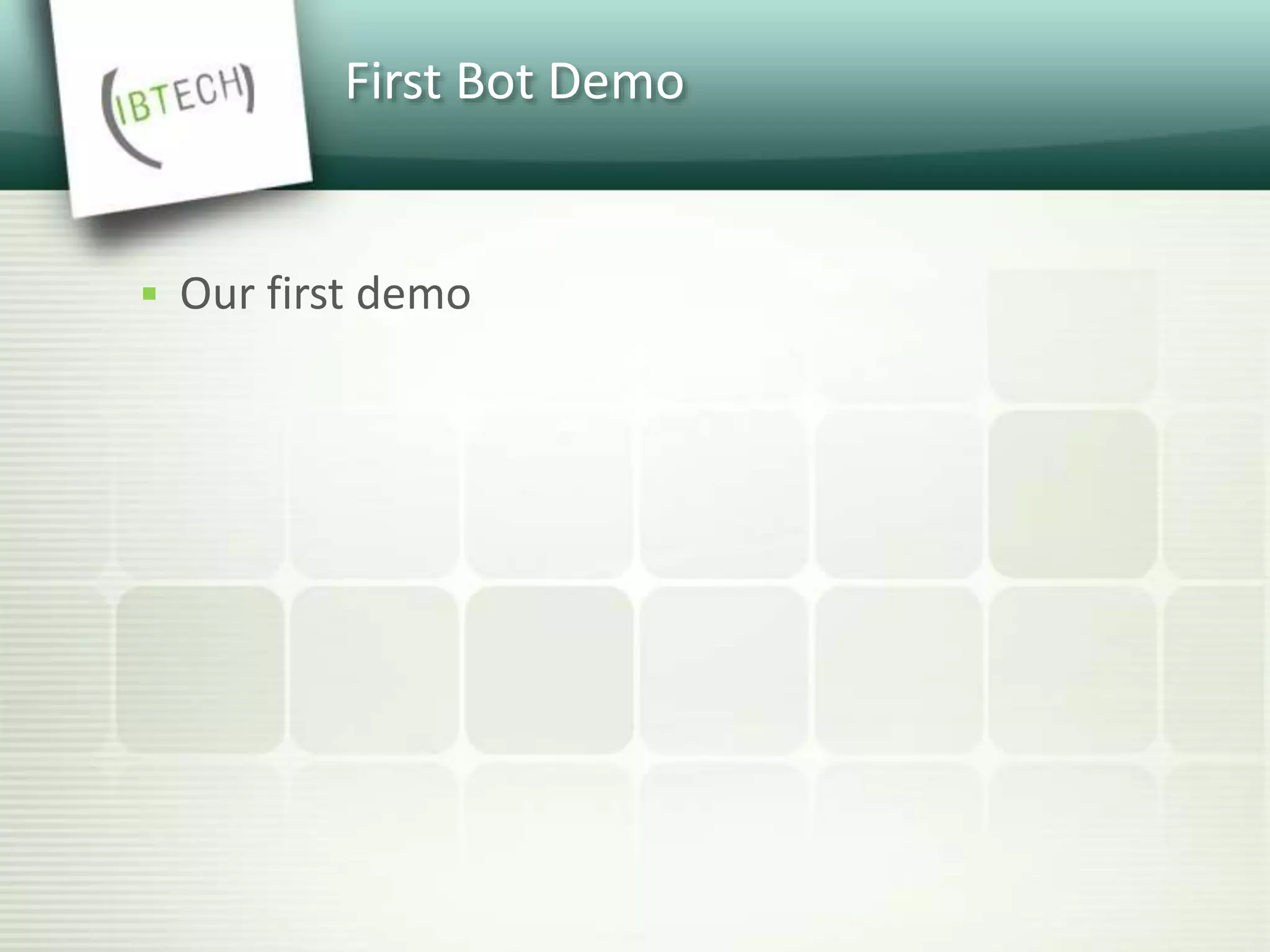 Microsoft bot framework | PPTX