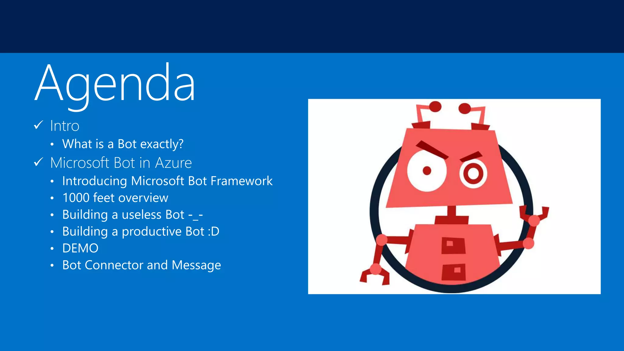 Microsoft Bot Framework In Azure Ppt