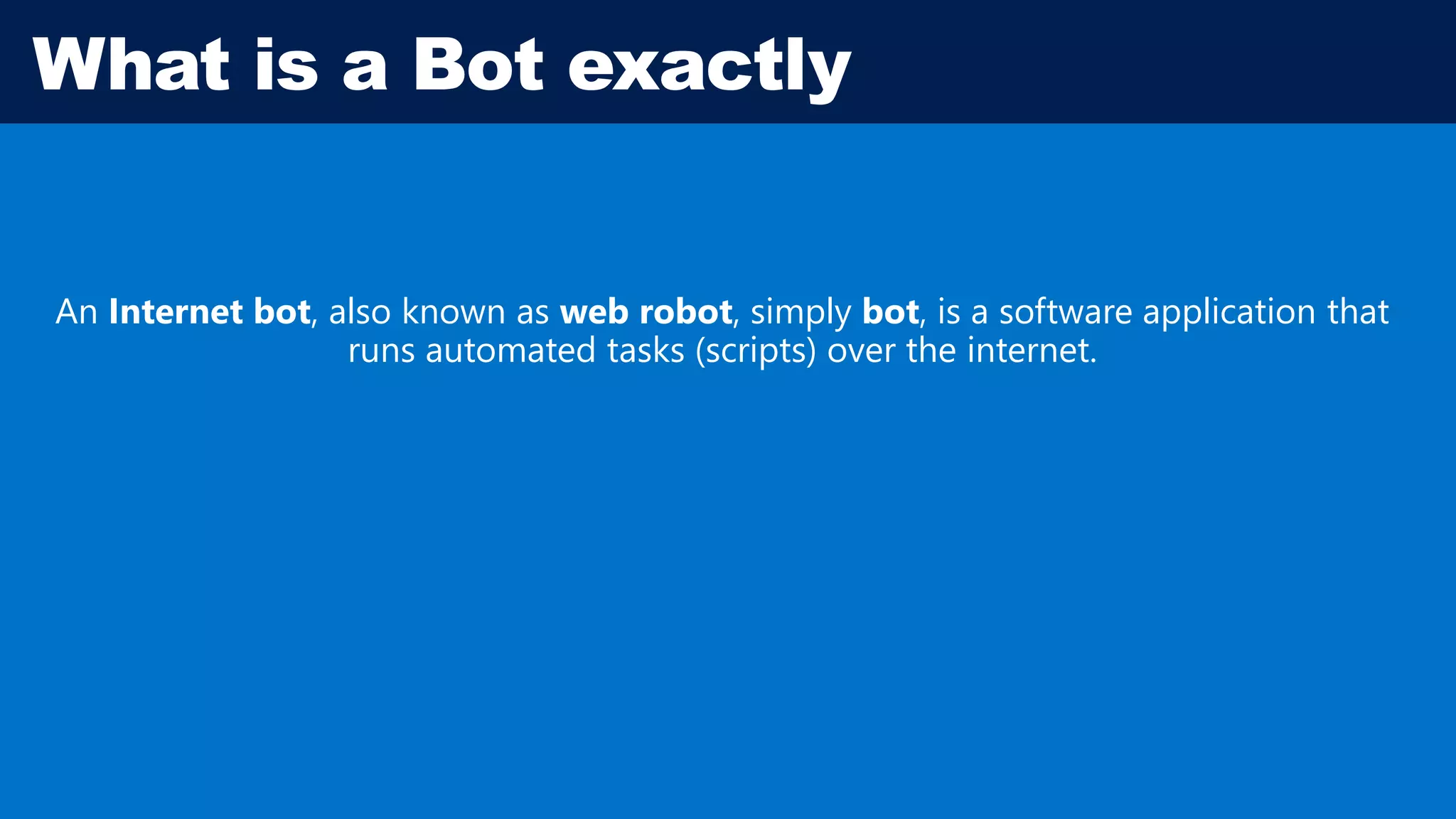 Microsoft bot framework in azure | PPTX