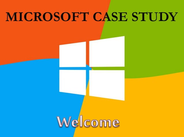 Microsoft case study by Anirudh garg | PPT
