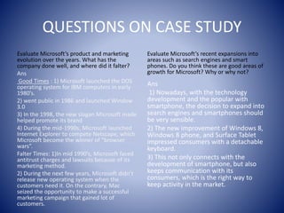 Microsoft case study | PPTX