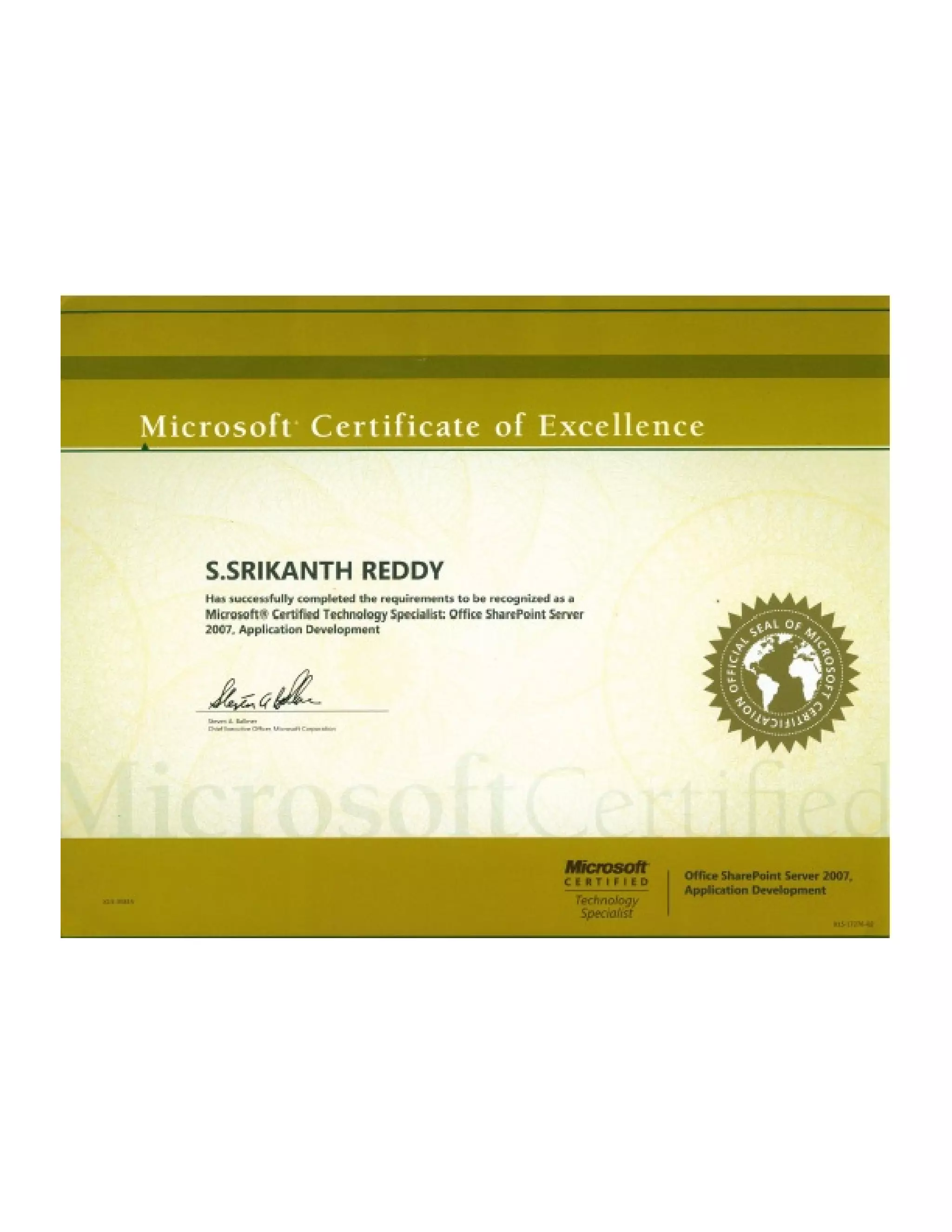 Microsoft certificates | PDF