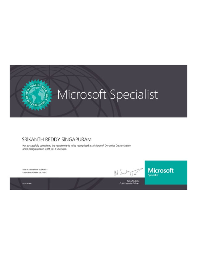 Microsoft certificates | PDF