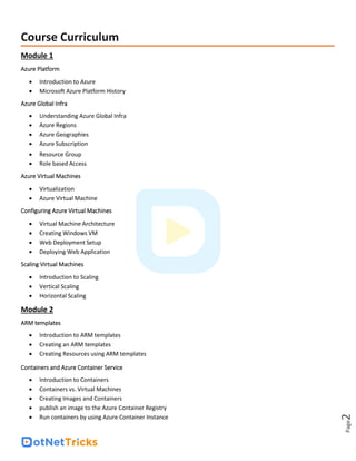 Microsoft certified azure developer associate | PDF