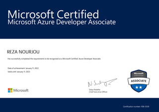 Microsoft Certified: Azure Developer Associate | PDF