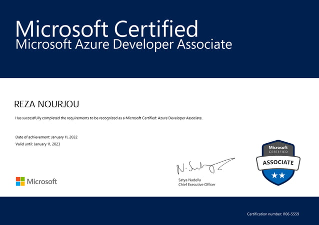 Microsoft Certified: Azure Developer Associate | PDF