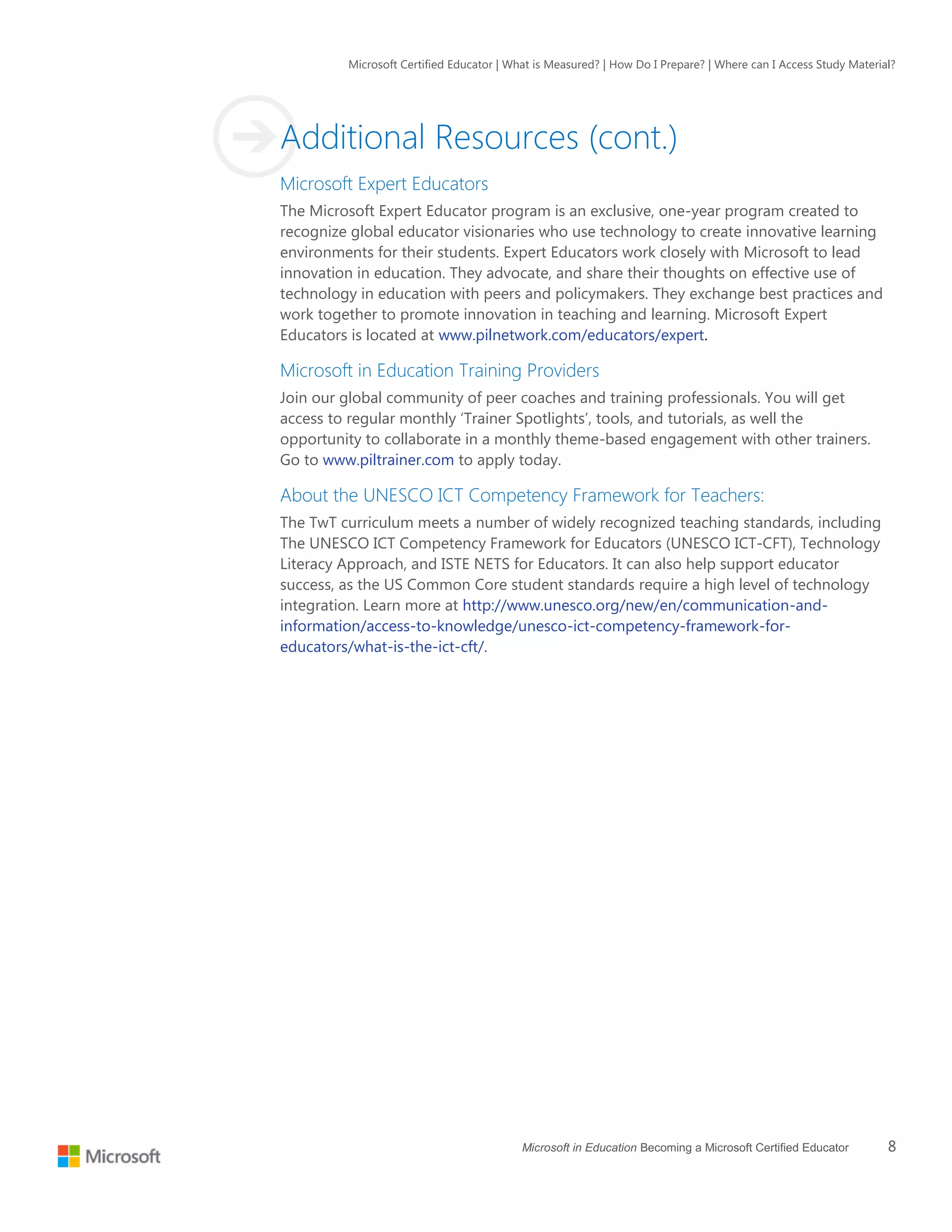 Microsoft certified educator_study_guide | PDF