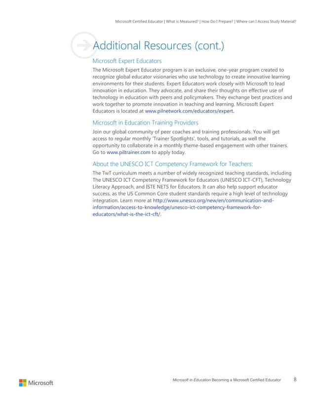 Microsoft certified educator_study_guide | PDF