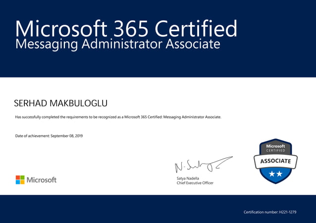 MICROSOFT 365 CERTIFIED: MESSAGING ADMINISTRATOR ASSOCIATE | PDF