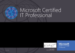 Microsoft certified professional_certificate_3 | PPT
