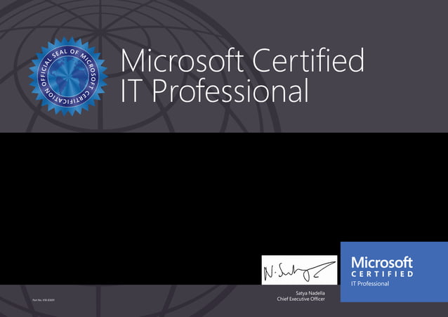 Microsoft certified professional_certificate_3 | PPT