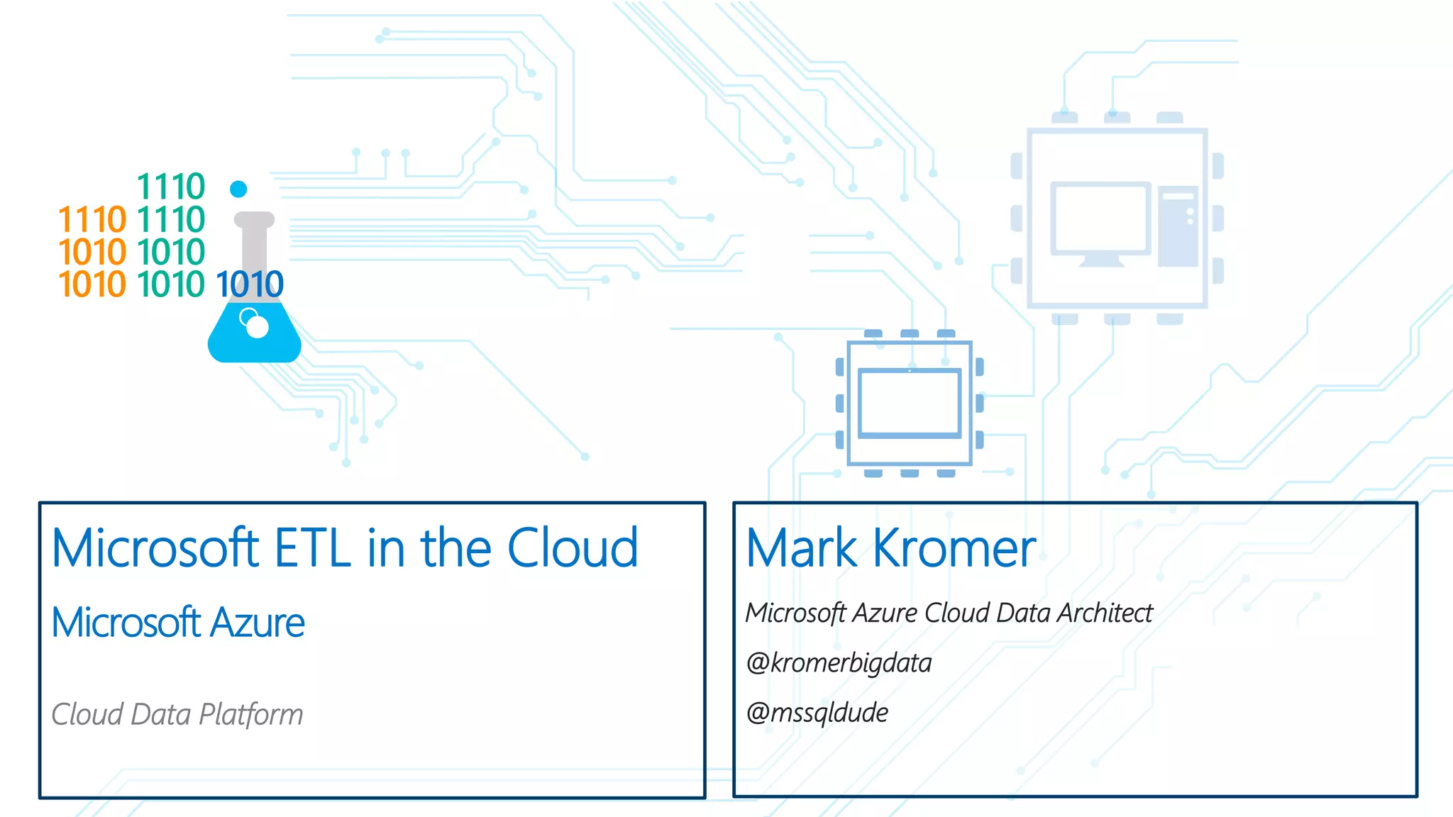 ETL in the Cloud With Microsoft Azure | PPTX
