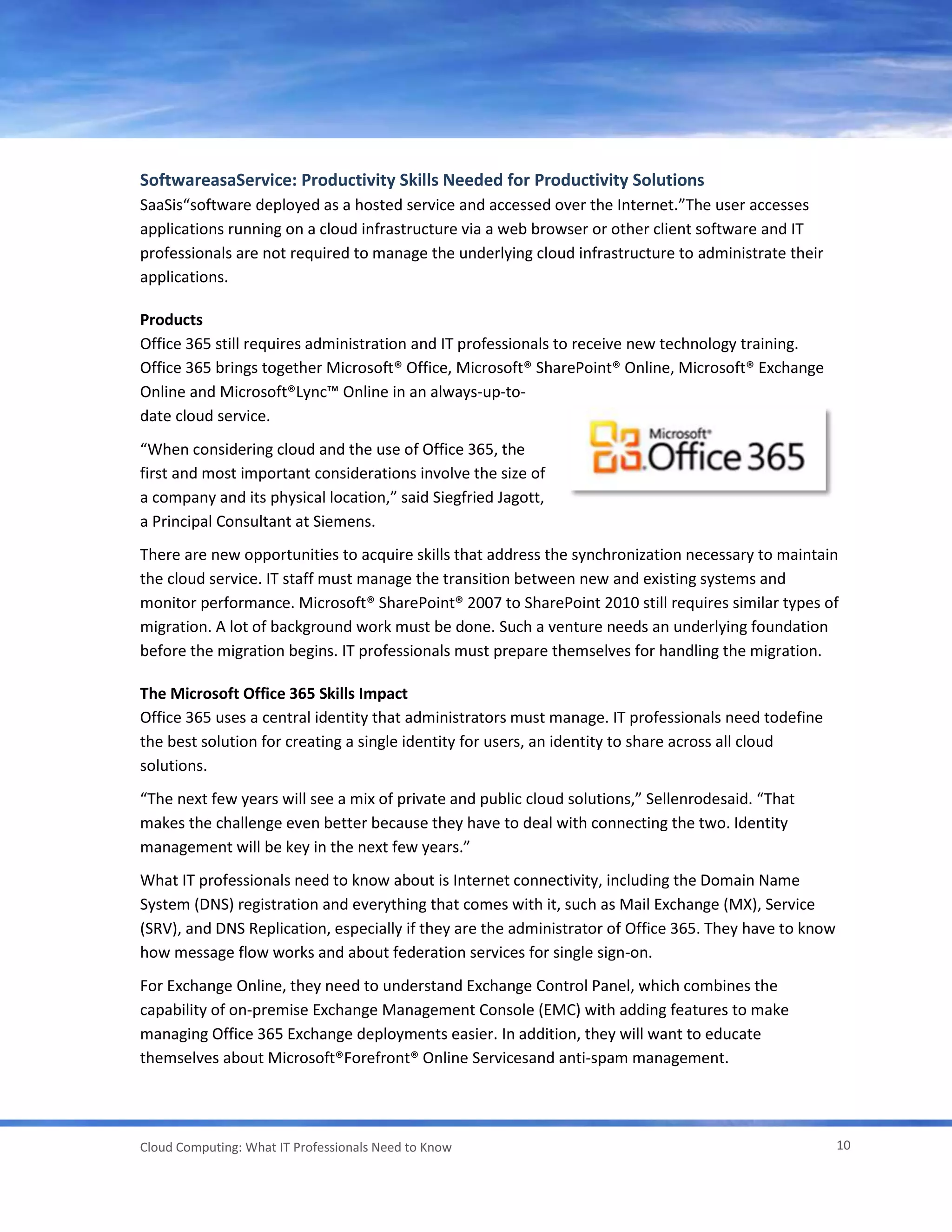 Microsoft cloud whitepaper | PDF