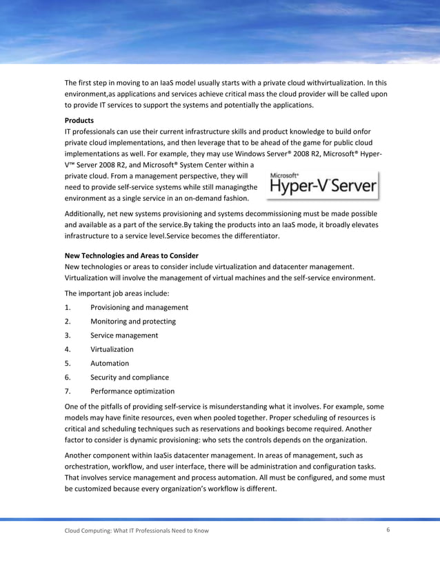 Microsoft cloud whitepaper | PDF
