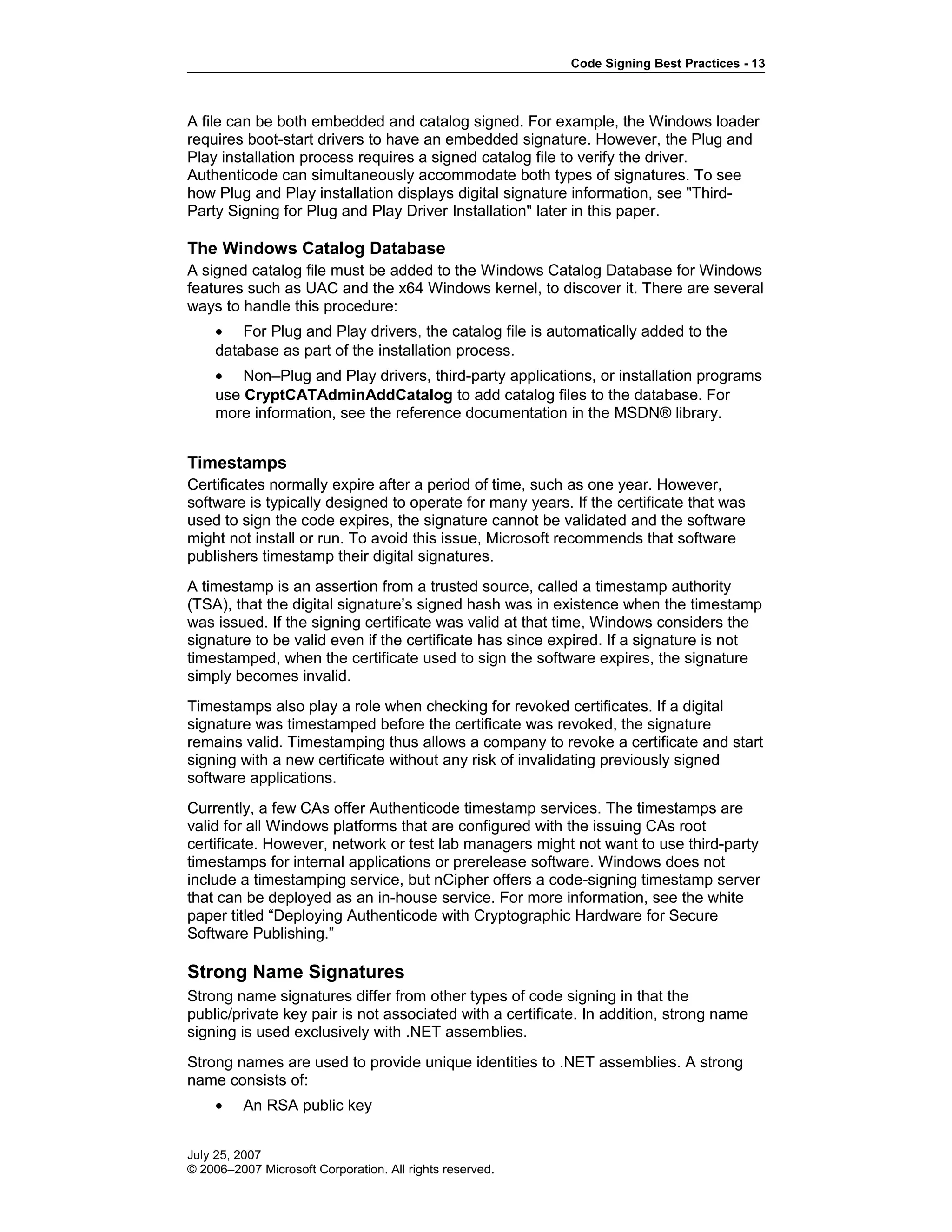 Microsoft Code Signing Certificate Best Practice - CodeSignCert.com