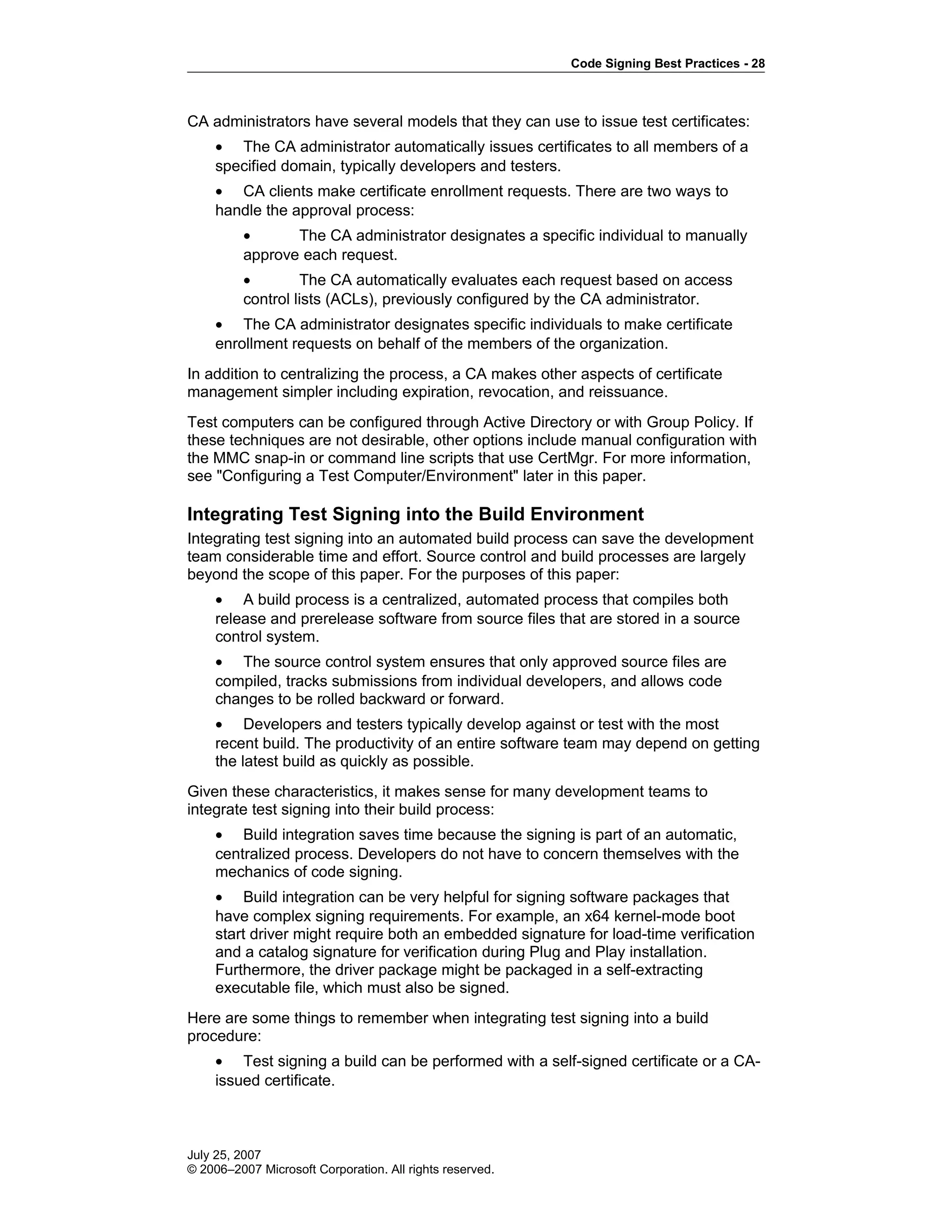 Microsoft Code Signing Certificate Best Practice - CodeSignCert.com