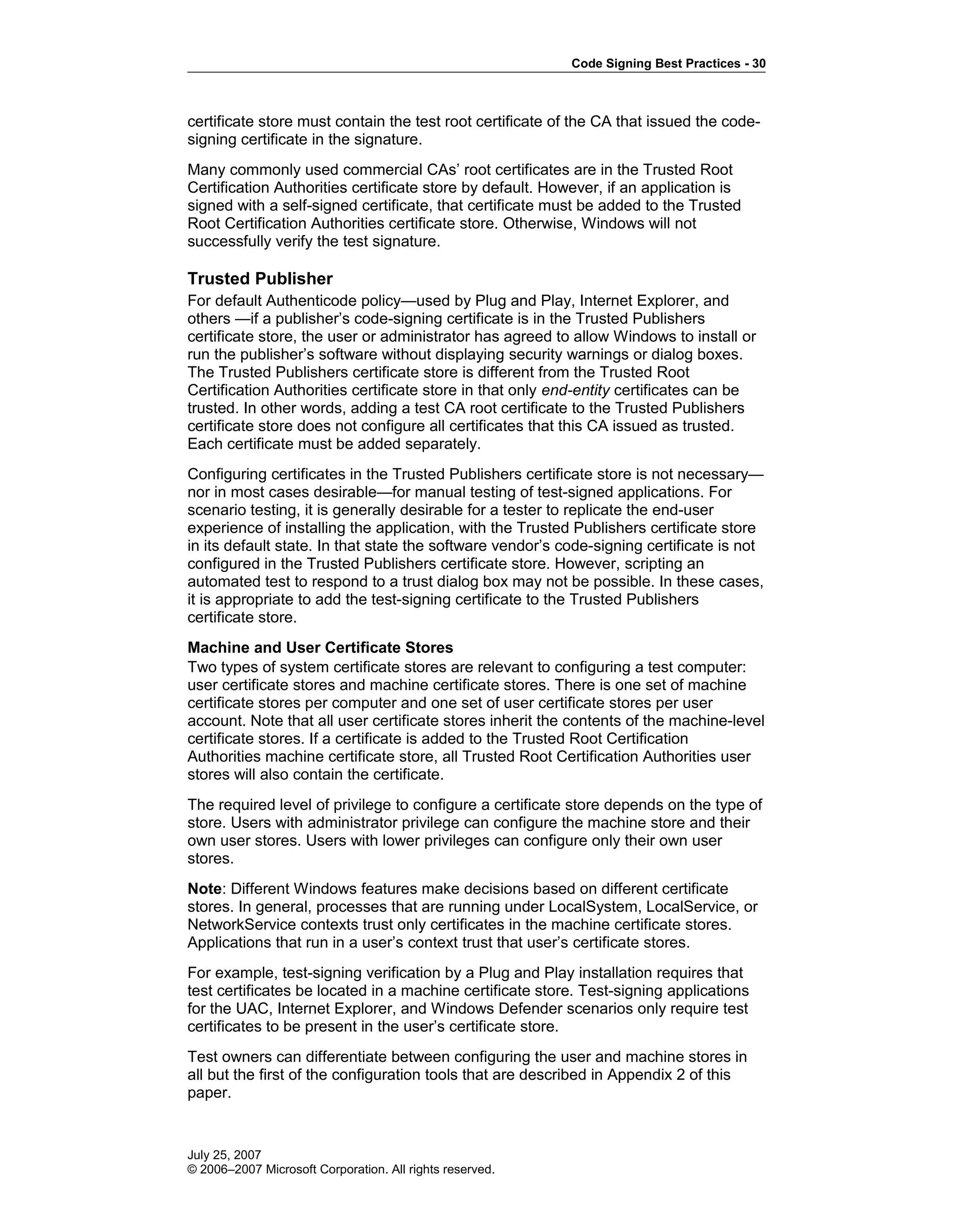 Microsoft Code Signing Certificate Best Practice - CodeSignCert.com