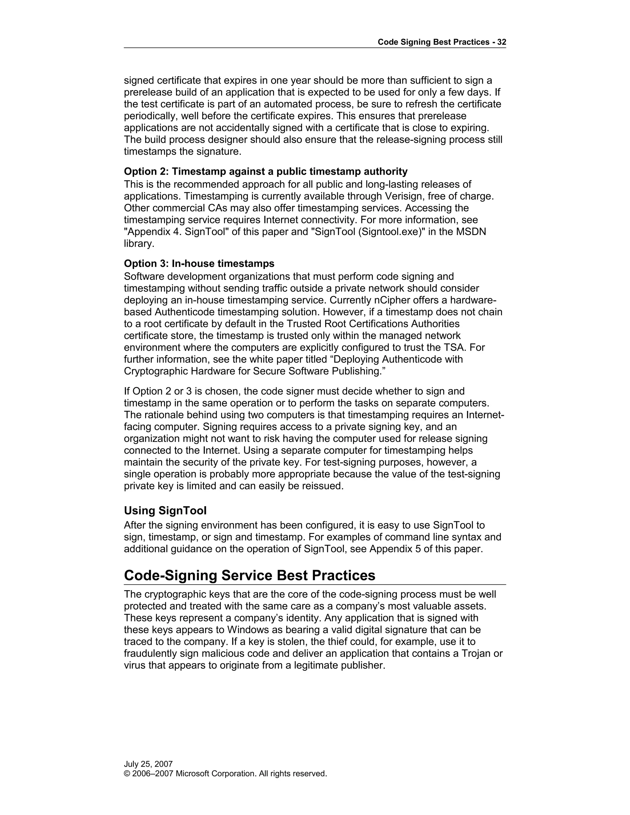 Microsoft Code Signing Certificate Best Practice - CodeSignCert.com