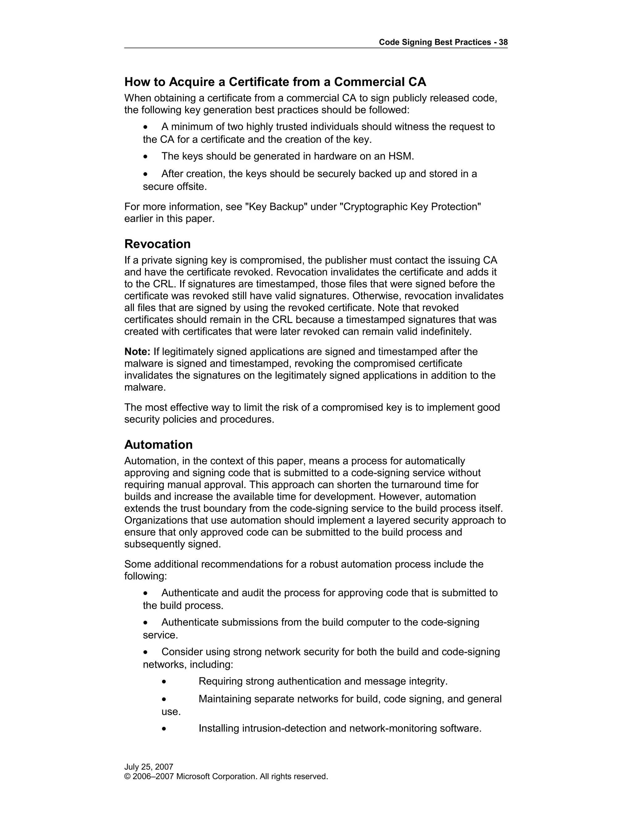Microsoft Code Signing Certificate Best Practice - CodeSignCert.com