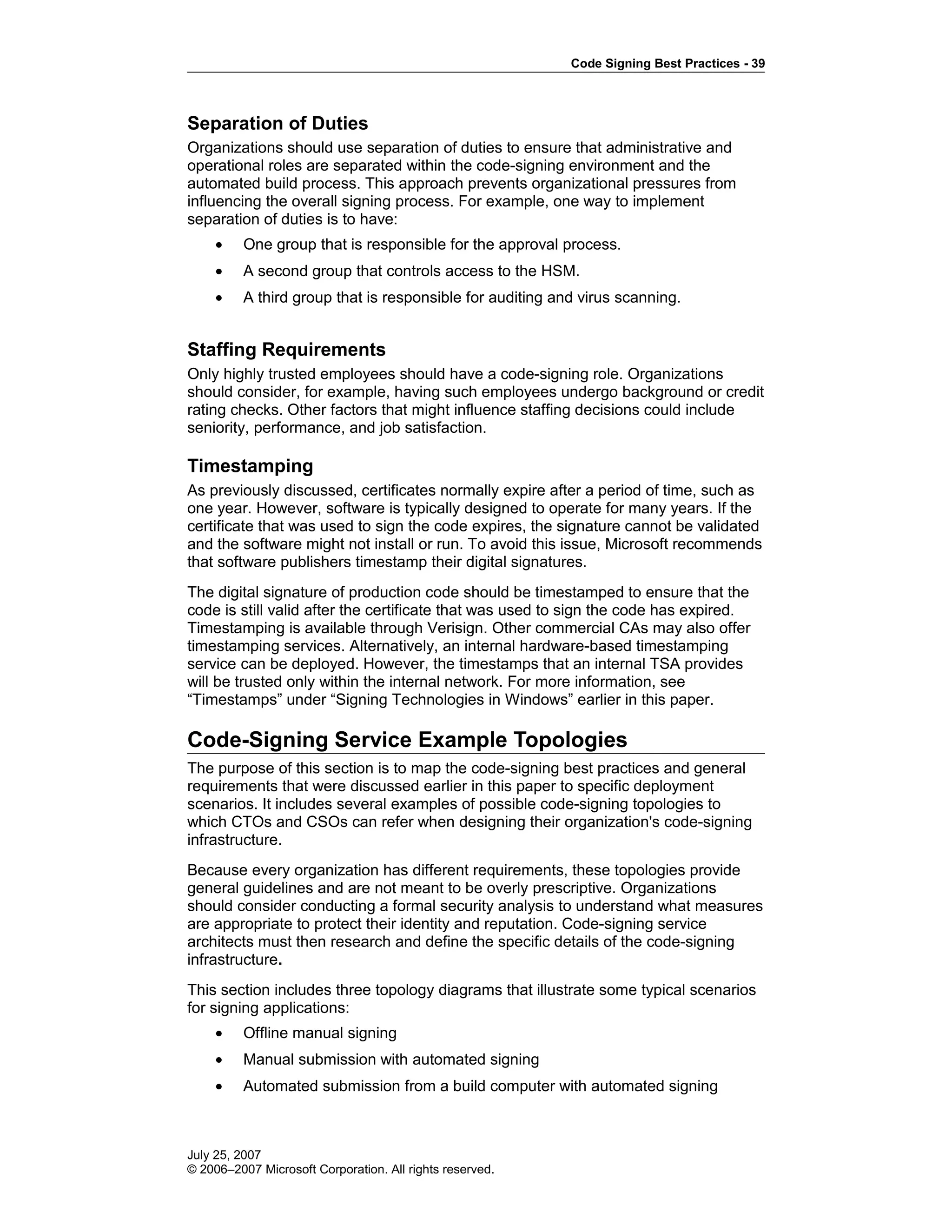 Microsoft Code Signing Certificate Best Practice - CodeSignCert.com