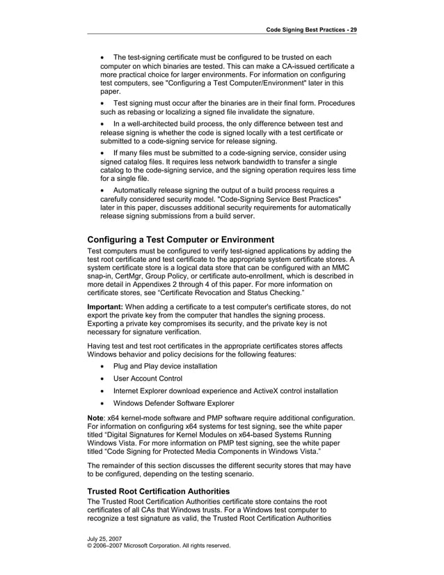 Microsoft Code Signing Certificate Best Practice - CodeSignCert.com