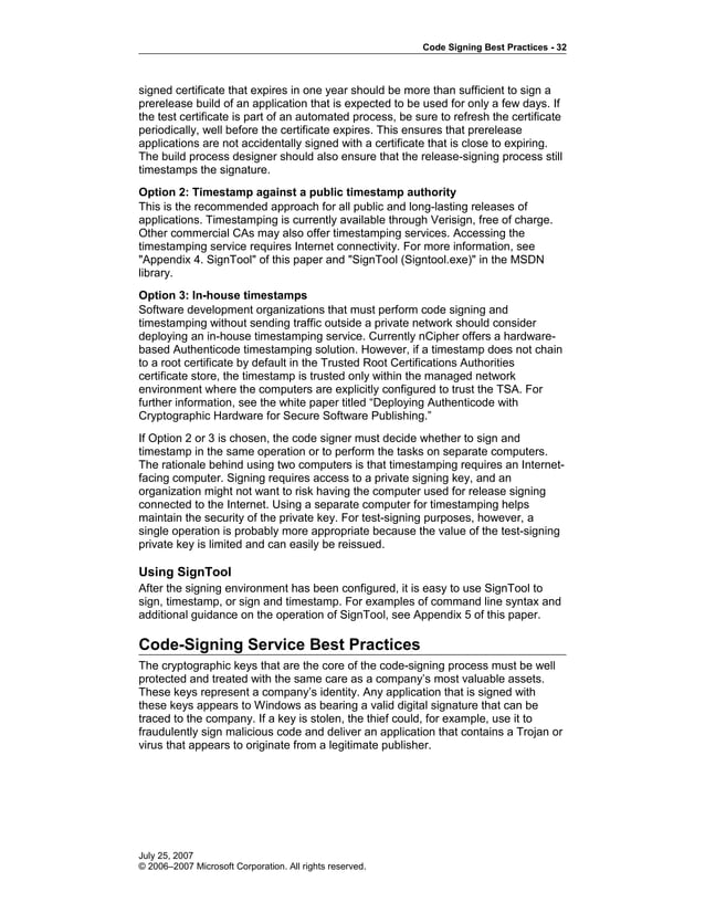 Microsoft Code Signing Certificate Best Practice - CodeSignCert.com