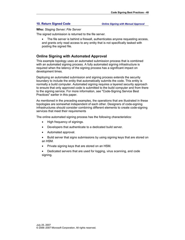 Microsoft Code Signing Certificate Best Practice - CodeSignCert.com