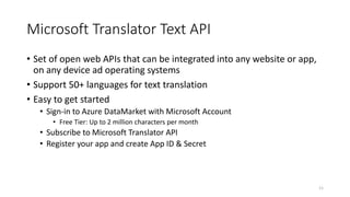 Microsoft cognitive services | PDF | Search | Internet