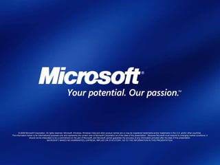 Microsoft Core Infrastructure Overview | PPT