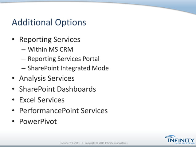 Microsoft Dynamics CRM: Reporting and Dashboards | PPTX