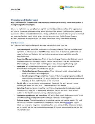 Microsoft crm implementation blueprint | PDF | Sales | Business