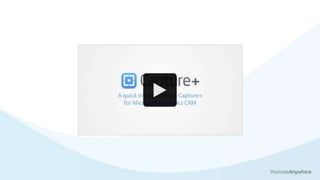 Microsoft CRM Roadshow Presentation by Postcode Anywhere | PPTX