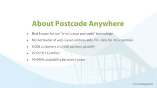 Microsoft CRM Roadshow Presentation by Postcode Anywhere | PPTX