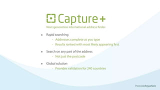 Microsoft CRM Roadshow Presentation by Postcode Anywhere | PPTX