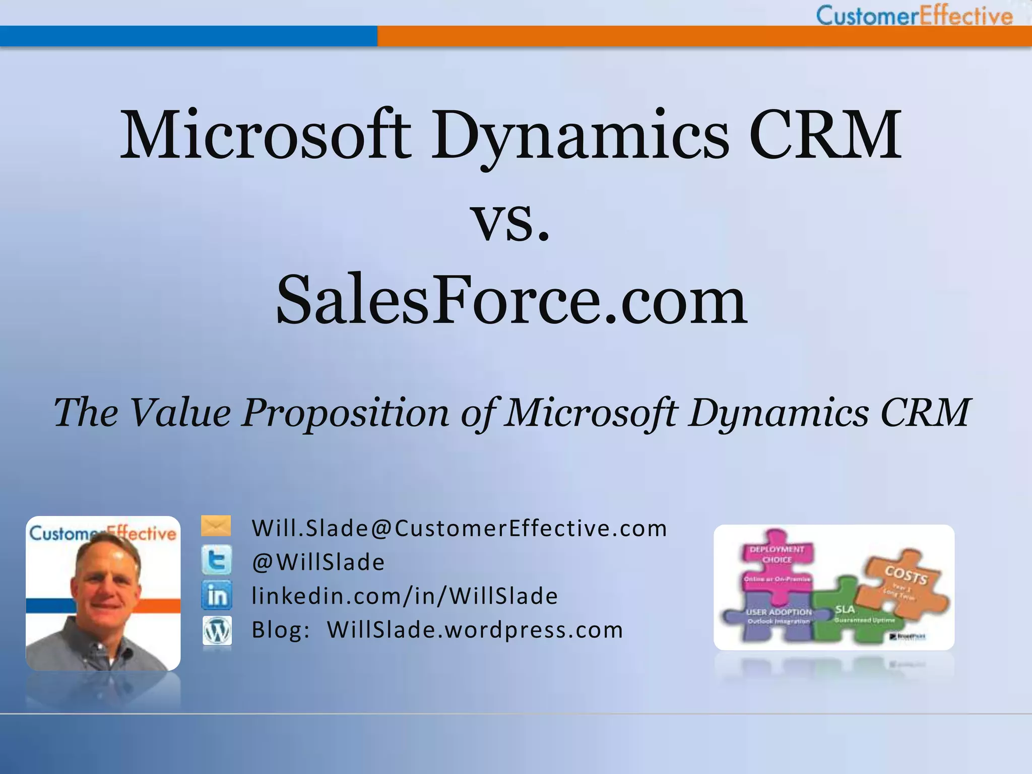 Microsoft CRM vs Salesforce | PPTX