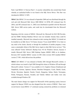 Microsoft data access components | PDF