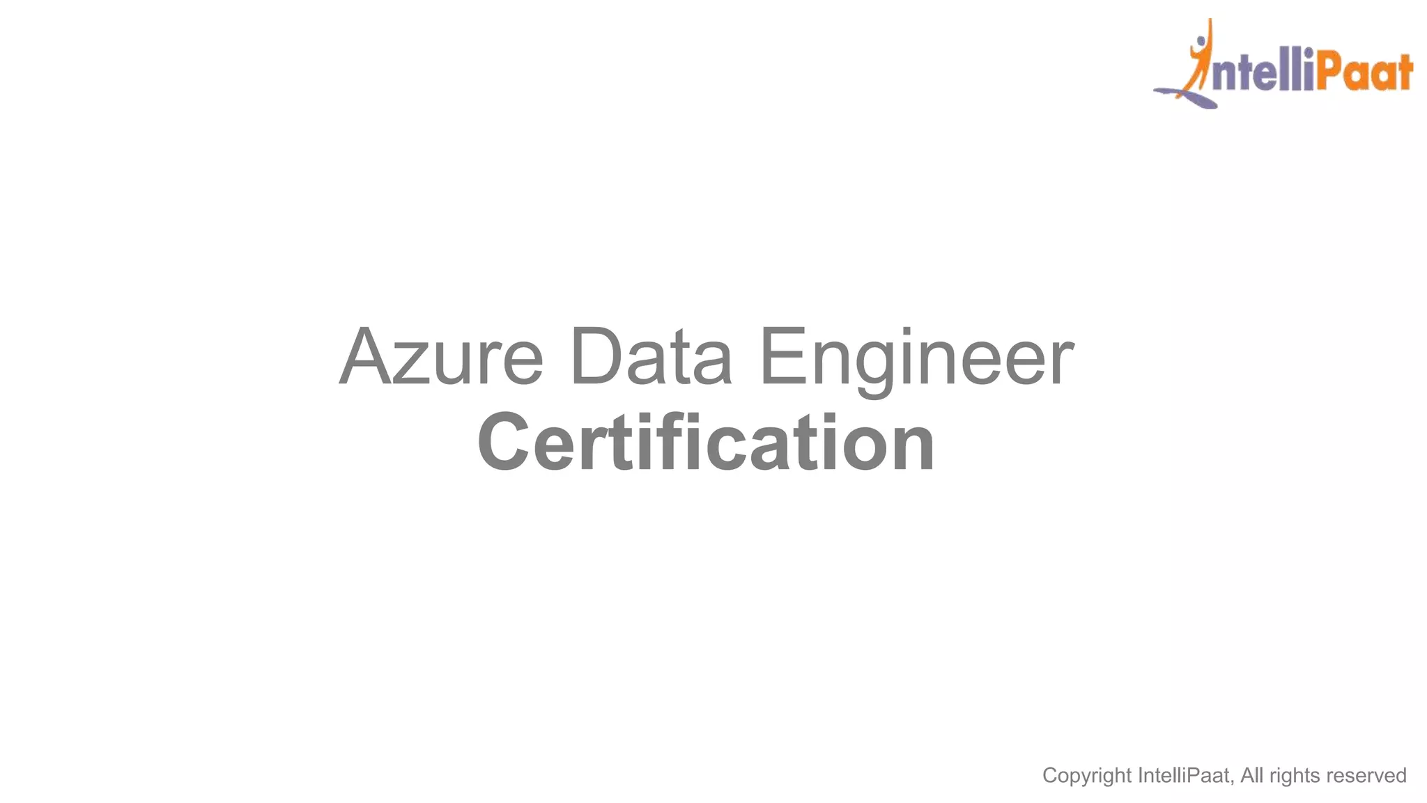 Azure Data Engineer Certification | How to Become Azure Data Engineer | PPT