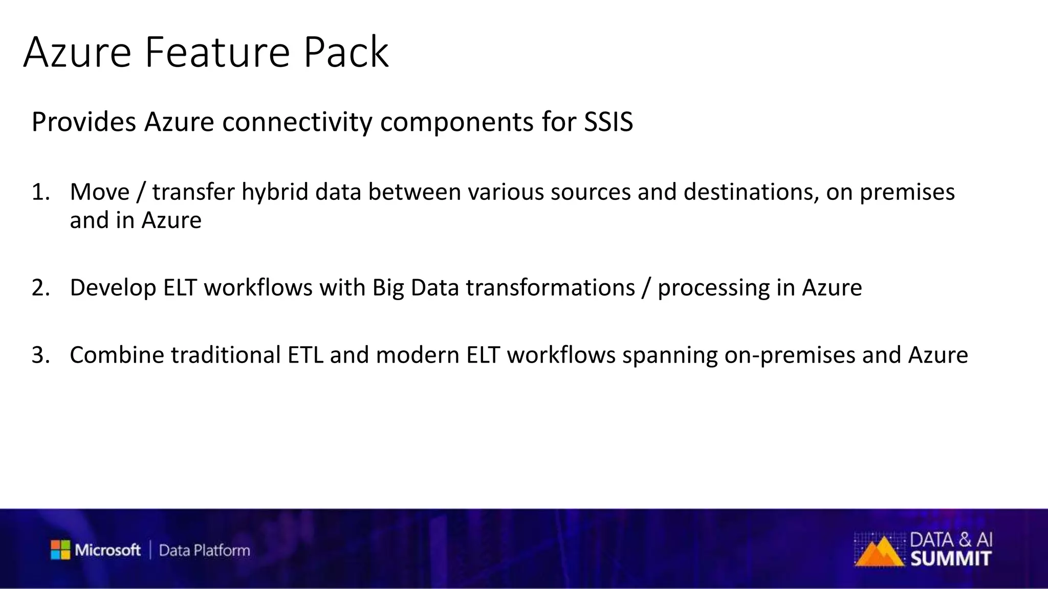 Microsoft Data Integration Pipelines: Azure Data Factory and SSIS | PPTX