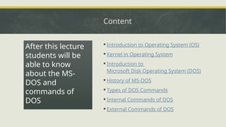 Microsoft Disk OperatingSystem(DOS).pptx