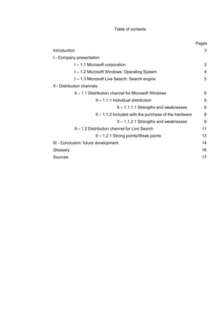 Microsoft Distribution Policies Report Example | PDF