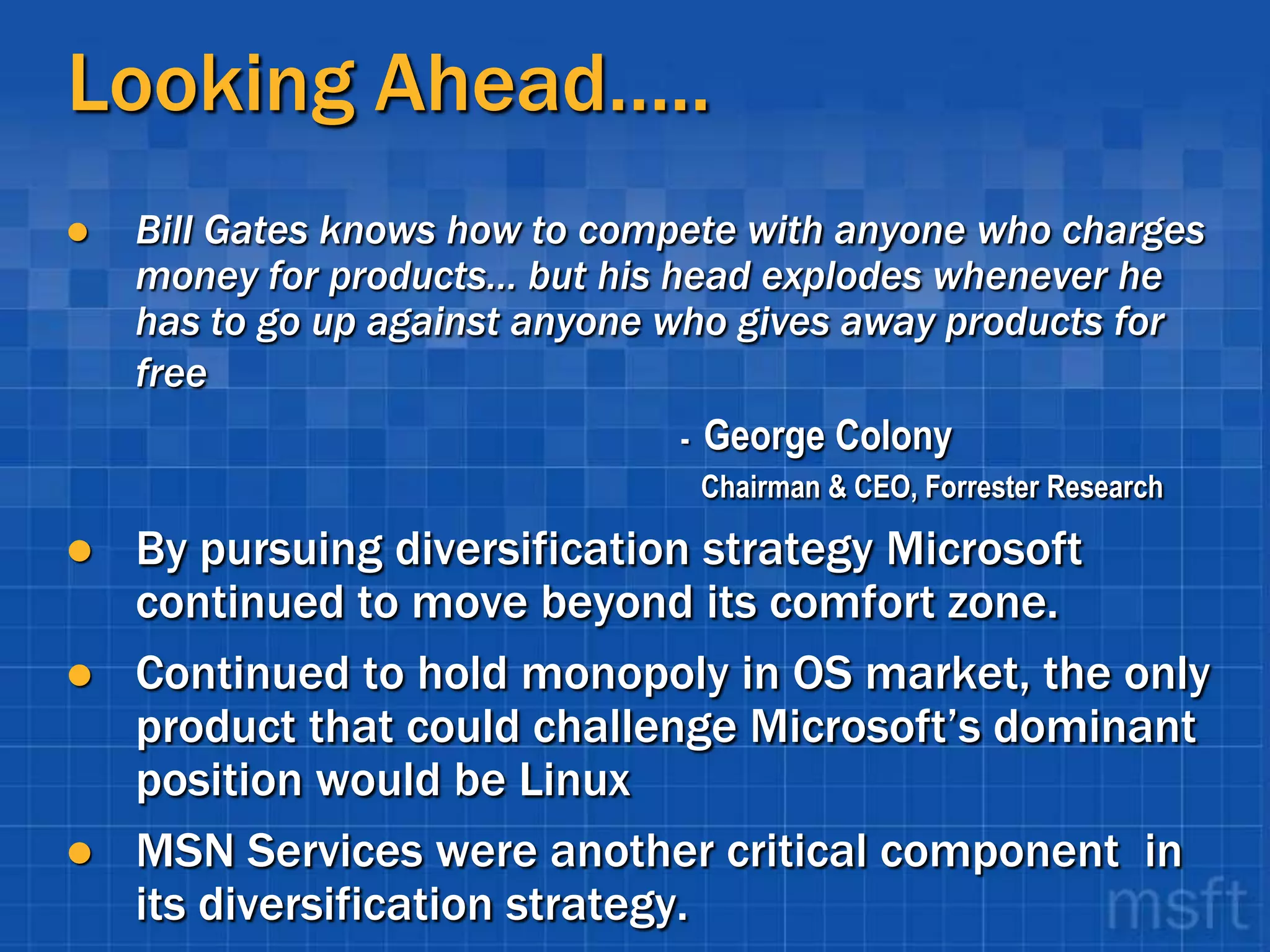Microsoft Diversification Strategy Final | PPTX