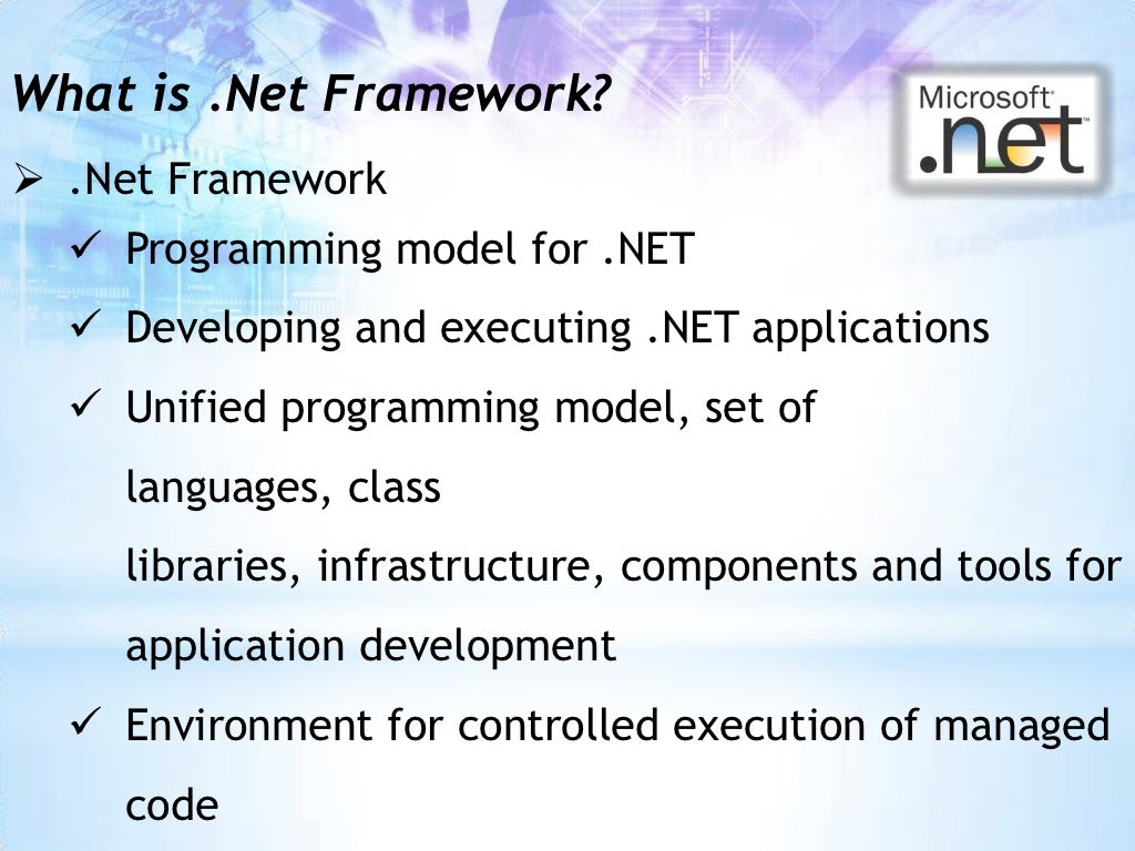 Microsoft dot net framework