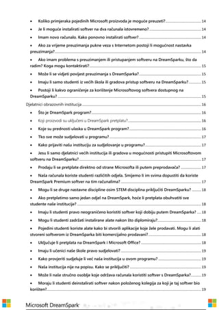 Microsoft DreamSpark vodič/priručnik v3.01