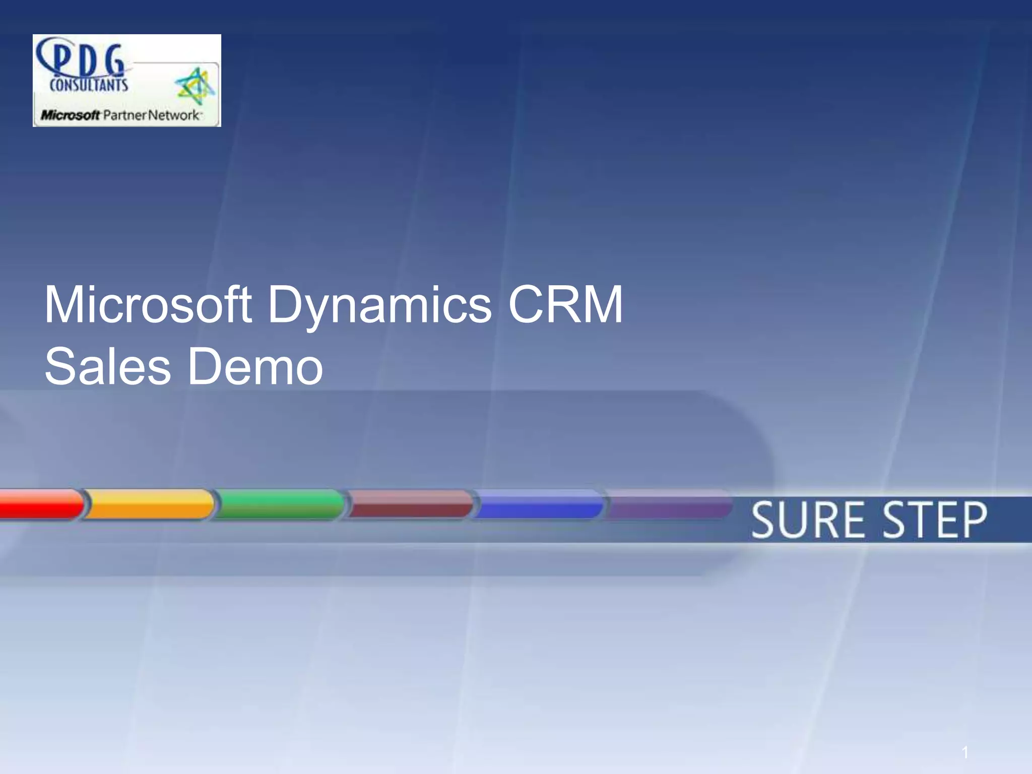 Microsoft dynamic crm demo | PPTX