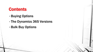 Microsoft Dynamics 365: Pricing and Licensing | PPTX