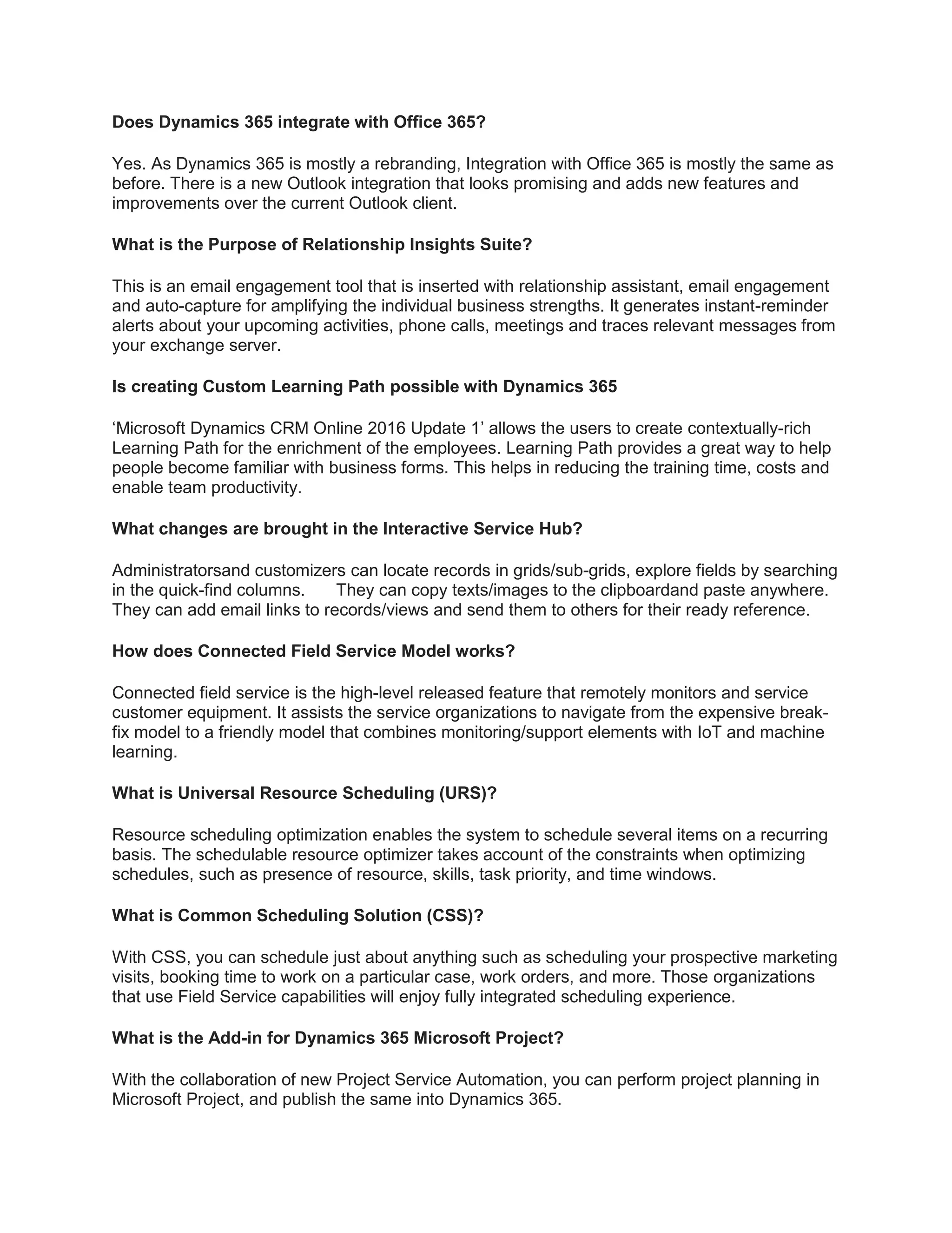 Microsoft dynamics 365 | PDF