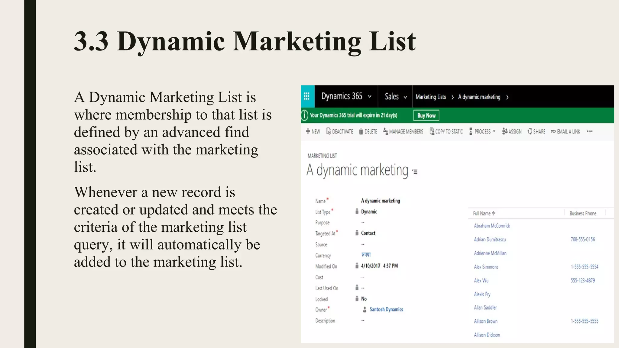 Microsoft Dynamics 365 for Marketing | PPT