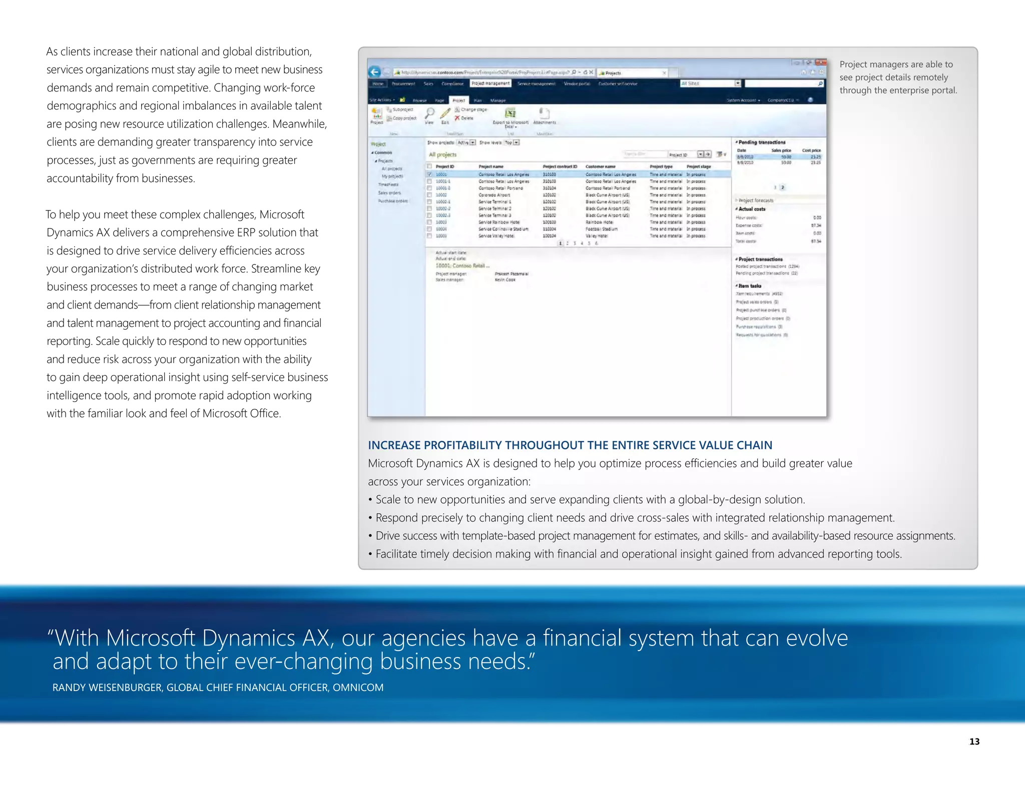 Microsoft dynamics ax - a new generation in ERP | PDF