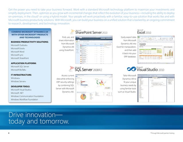 Microsoft dynamics ax - a new generation in ERP | PDF | Cloud Computing | Internet
